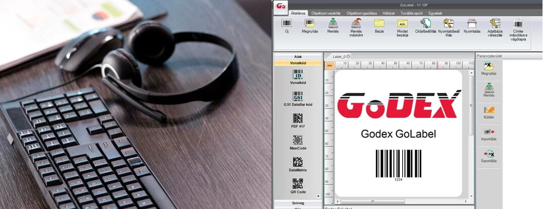 Godex GoLabel szoftverben nyomtatási mód beállítása - Etikett címke, Címkenyomtató ...